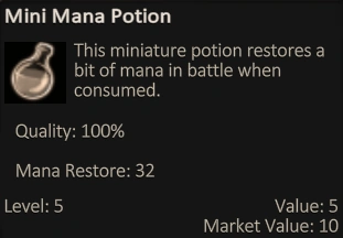 Mini Mana Potion - Official Stash Wiki