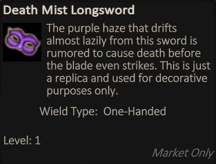 Death Mist Longsword - Official Stash Wiki
