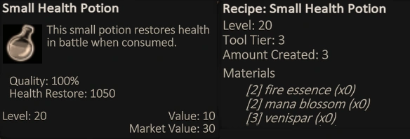 Small Health Potion - Official Stash Wiki