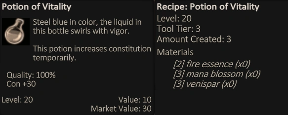 Potion of Vitality - Official Stash Wiki