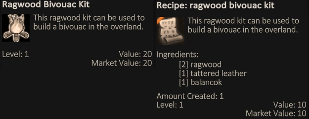 Ragwood Bivouac Kit - Official Stash Wiki