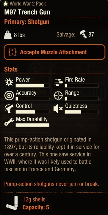 M97 Trench Gun | State of Decay 2 Wiki | Fandom