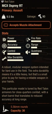 MCX Osprey RT | State of Decay 2 Wiki | Fandom