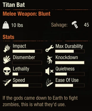 Titan Bat | State of Decay 2 Wiki | Fandom