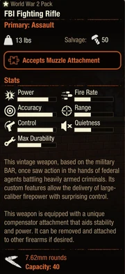 FBI Fighting Rifle | State of Decay 2 Wiki | Fandom