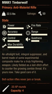 M99X1 Timberwolf | State of Decay 2 Wiki | Fandom