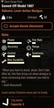 Sawed-Off Model 1887 | State of Decay 2 Wiki | Fandom