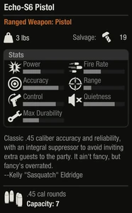 Echo-S6 Pistol | State of Decay 2 Wiki | Fandom