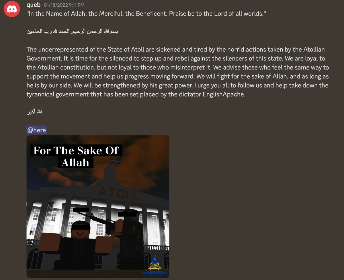 2022 Atoll coup attempt | State of Firestone Wiki | Fandom