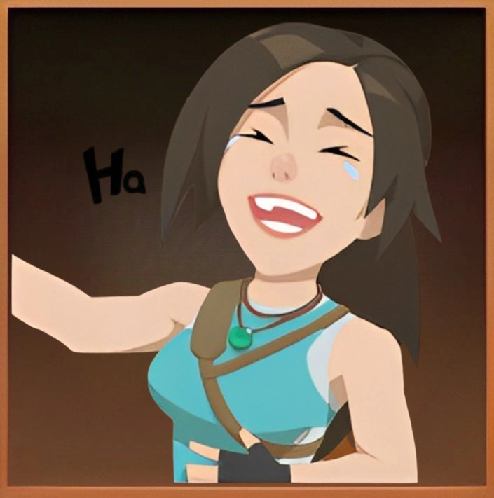 Lara Croft: Laugh Sticker | State of Survival Wiki | Fandom