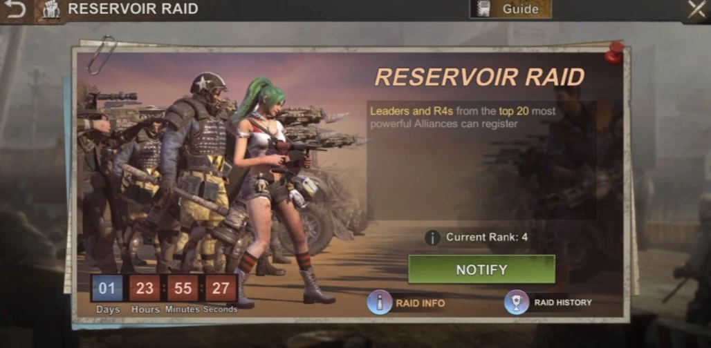 Official Guide: Reservoir Raid | State of Survival Wiki | Fandom