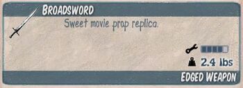 Broadsword | State of Decay Wiki | Fandom