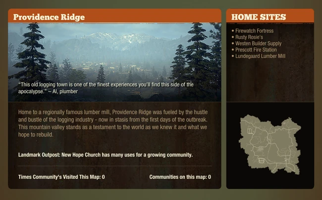 Providence Ridge | State of decay 2 Wiki | Fandom