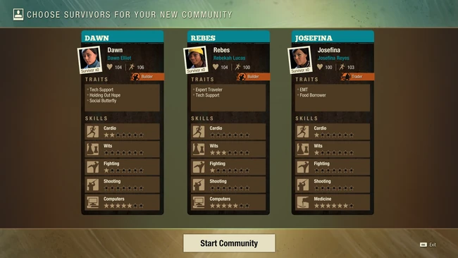 Survivors recommended | State of decay 2 Wiki | Fandom