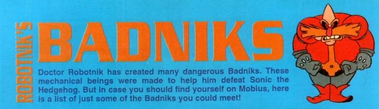 Robotnik's Badniks | Sonic the Comic Wiki | Fandom