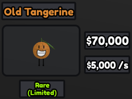 Old Tangerine | Steal An Object Show Wiki | Fandom
