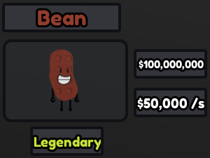 Bean | Steal An Object Show Wiki | Fandom