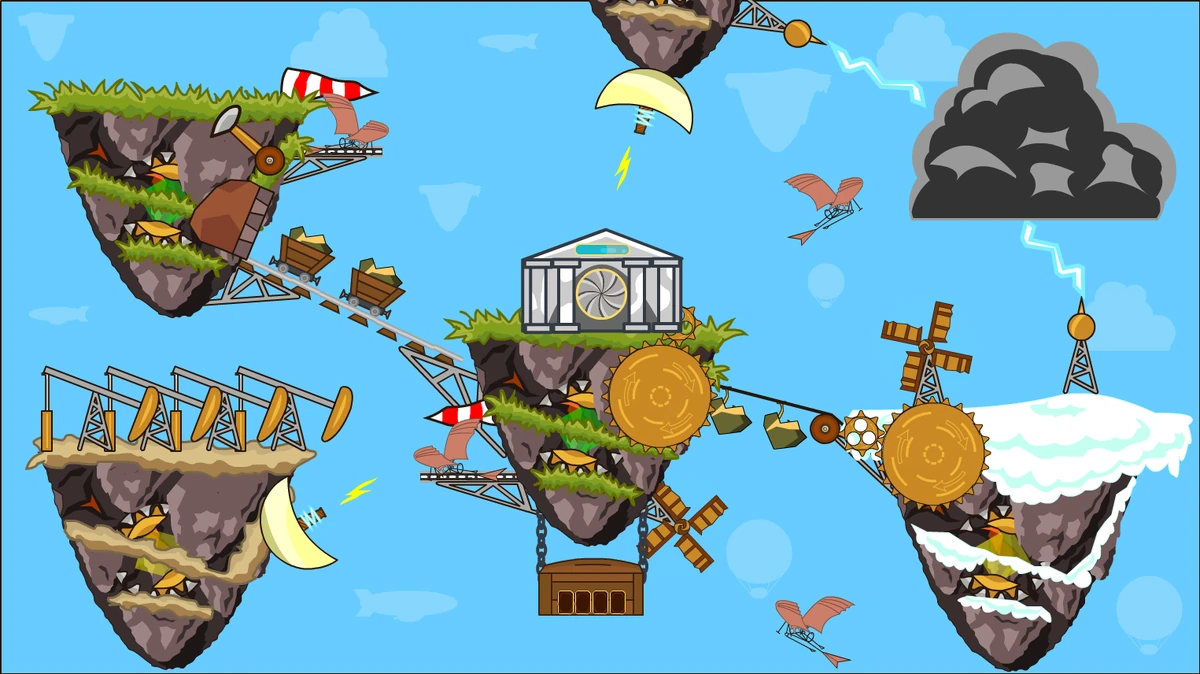 Floating Islands | Steampunk Idle Spinner Wiki | Fandom