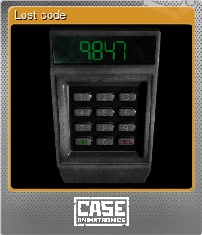 CASE: Animatronics - Lost code | Steam Trading Cards Wiki | Fandom