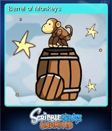 Scribblenauts Unlimited - Barrel of Monkeys | Steam Trading Cards Wiki ...