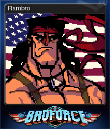 Broforce - Rambro | Steam Trading Cards Wiki | Fandom