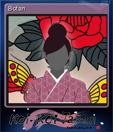 Koi-Koi Japan - Botan | Steam Trading Cards Wiki | Fandom