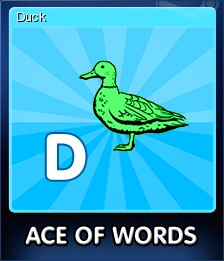 Ace Of Words - Duck | Steam Trading Cards Wiki | Fandom