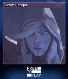 Free to Play - Drow Ranger | Steam Trading Cards Wiki | Fandom