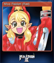 Raiden III Digital Edition - Miss Raiden (Red) | Steam Trading Cards ...