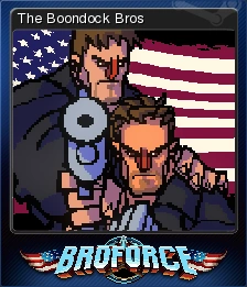Broforce - The Boondock Bros | Steam Trading Cards Wiki | Fandom