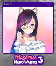 Mosaique Neko Waifus 3 - Coco | Steam Trading Cards Wiki | Fandom