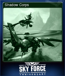 Sky Force Anniversary - Shadow Corps | Steam Trading Cards Wiki | Fandom