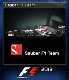 F1 2013 - Sauber F1 Team | Steam Trading Cards Wiki | Fandom