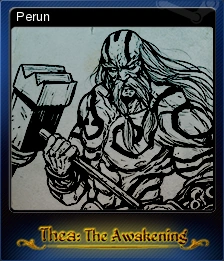 Thea: The Awakening - Perun | Steam Trading Cards Wiki | Fandom