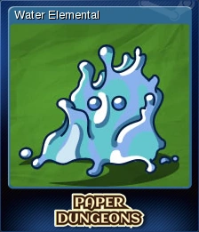 Paper Dungeons - Water Elemental | Steam Trading Cards Wiki | Fandom