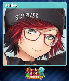 HuniePop 2: Double Date - Ashley | Steam Trading Cards Wiki | Fandom