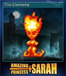 Amazing Princess Sarah - Fire Elemental | Steam Trading Cards Wiki | Fandom