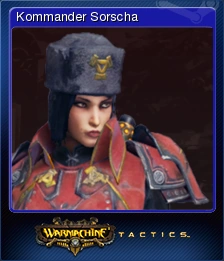 WARMACHINE: Tactics - Kommander Sorscha | Steam Trading Cards Wiki | Fandom