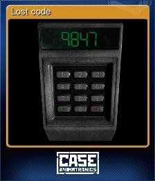 CASE: Animatronics - Lost code | Steam Trading Cards Wiki | Fandom