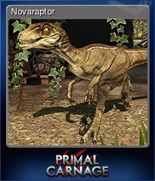 Primal Carnage: Extinction - Novaraptor | Steam Trading Cards Wiki | Fandom