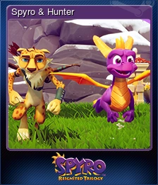 Spyro Reignited Trilogy - Spyro & Hunter | Steam Trading Cards Wiki | Fandom