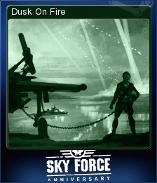 Sky Force Anniversary - Dusk On Fire | Steam Trading Cards Wiki | Fandom