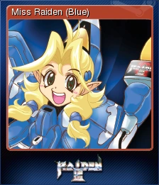 Raiden III Digital Edition - Miss Raiden (Blue) | Steam Trading Cards ...