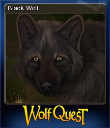 WolfQuest - Black Wolf | Steam Trading Cards Wiki | Fandom
