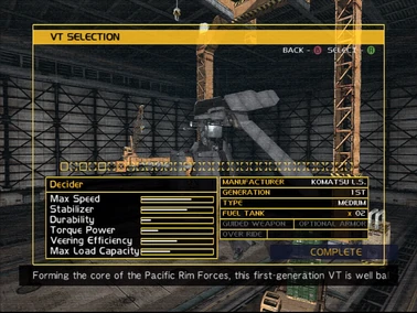 Unlocking VT's/Maps/Install | Steel Battalion Wiki | Fandom