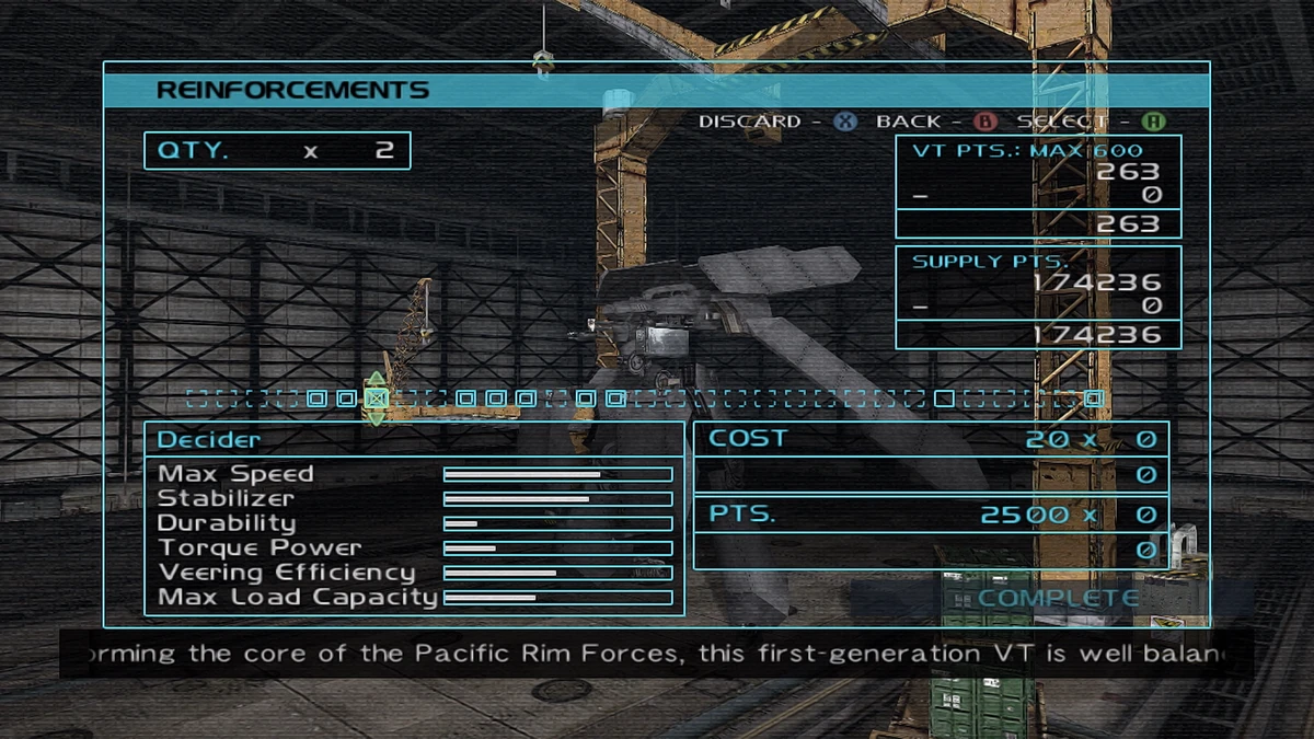 Purchasing VT's During Campaign | Steel Battalion Wiki | Fandom