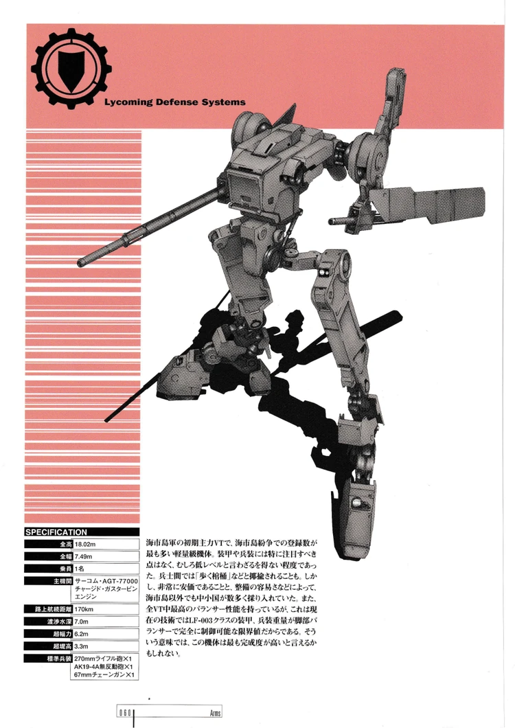 TEKKI OFFICIAL ENCYCLOPEDIA - 060 | Steel Battalion Wiki | Fandom