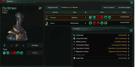 Species rights | Stellaris Wiki | Fandom