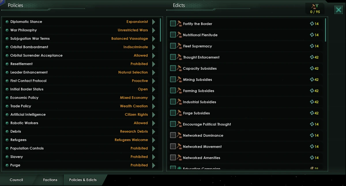 Policies | Stellaris Wiki | Fandom