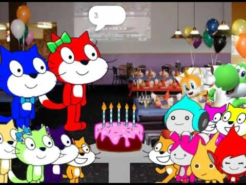 Stephanie Cat misbehaves at the family fun center on Scratch Cat's ...